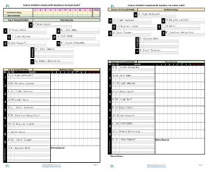 Public Address Announcer Forms