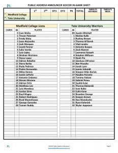 Public Address Announcer Forms