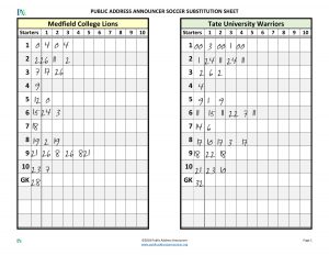 Public Address Announcer Forms